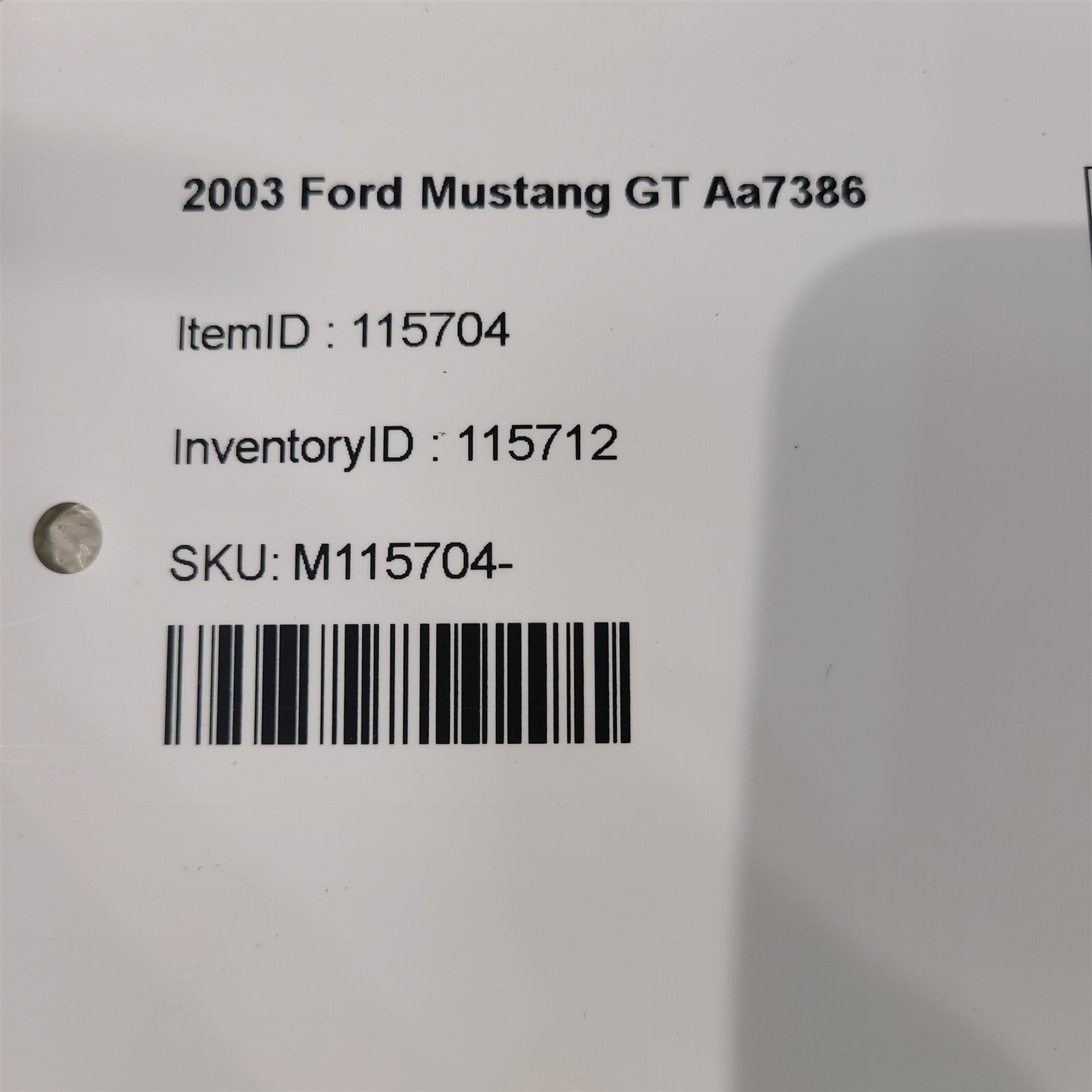 99-04 Mustang Convertible Driver Rear Quarter Window Regulator Oem Aa7 ...