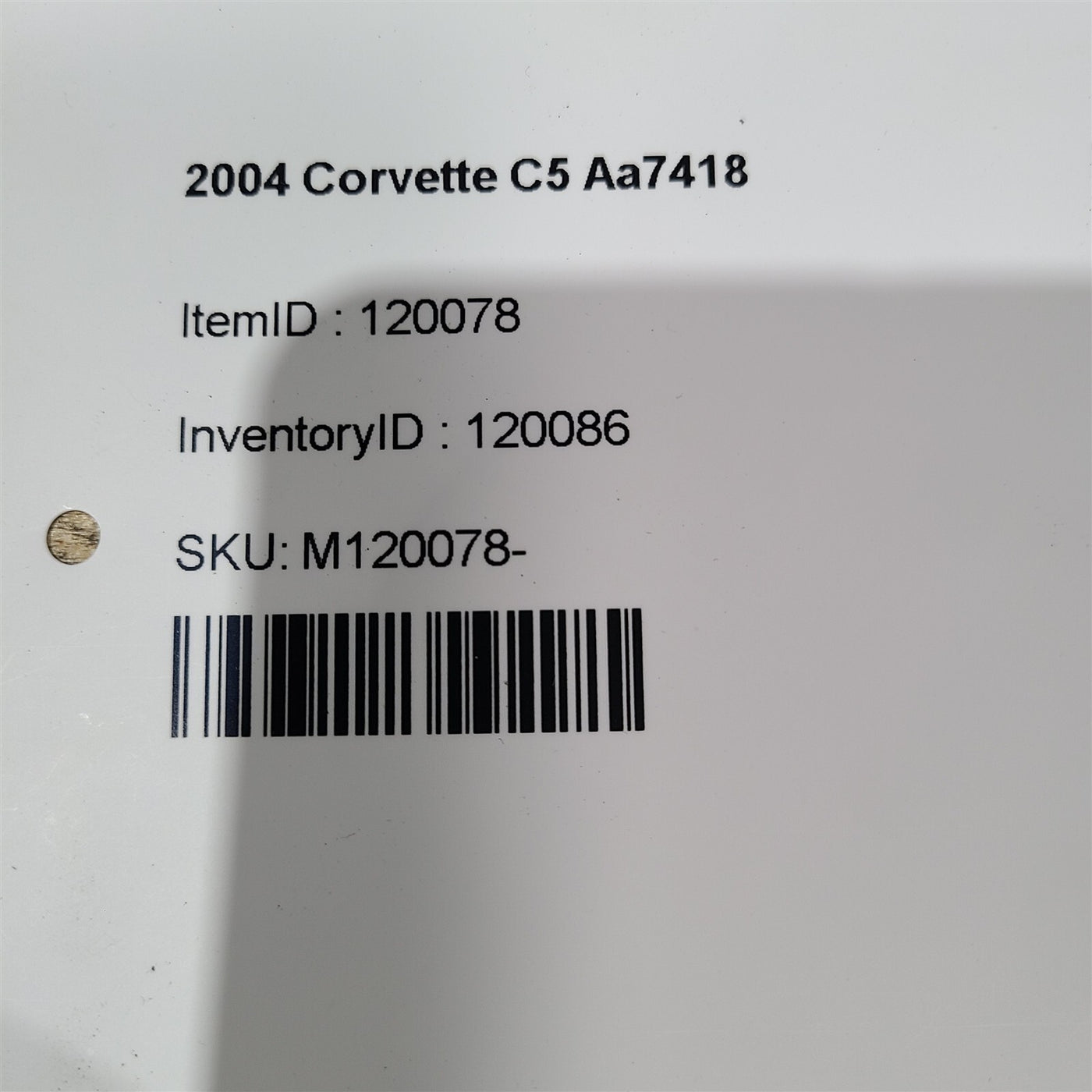 97-04 Corvette C5 Driver Inner Fender Medium Close Out Panel Front Aa7 ...