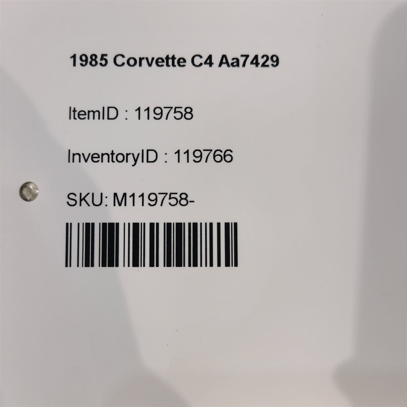 84-89 Corvette C4 Mass Air Flow MAF Burn Off Module GM 14080620 Aa7429 ...