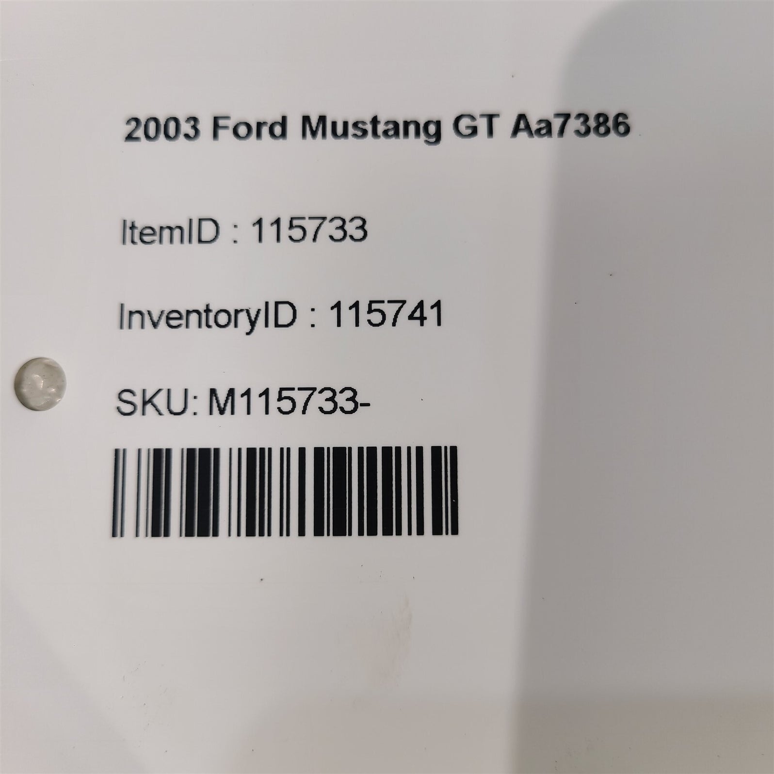 94-04 Mustang Front Lower Control Arm Mounting Bolts & Nuts Oem Hardwa ...