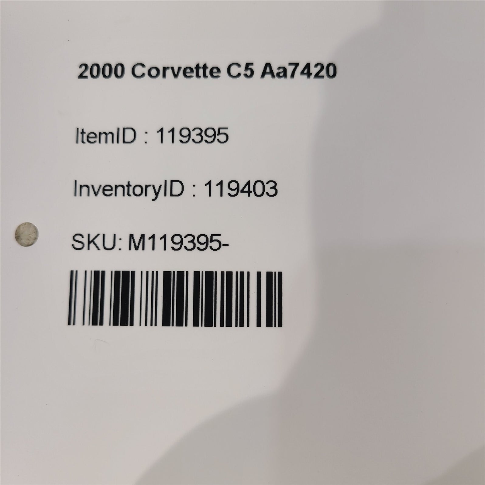 99-00 Corvette C5 Driver Door Control Module Relay Box 10435191 Aa7420 ...