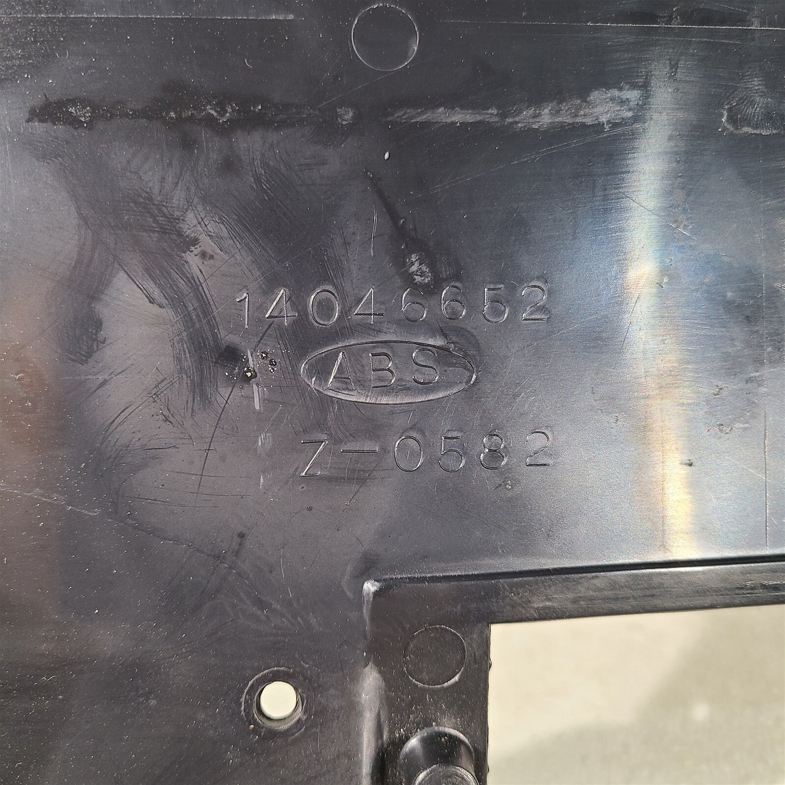 84-89 Corvette C4 Console Door Under Side Trim Panel Aa7429 ...