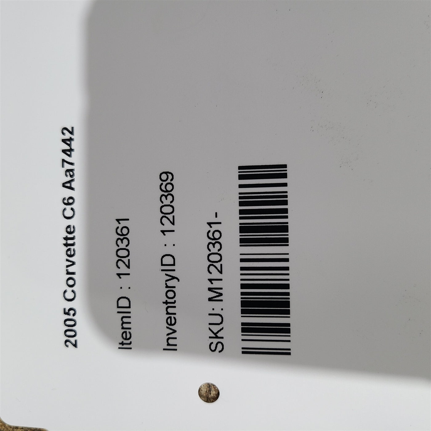 05-13 Corvette C6 Driver Rear Splash Shield Inner Fender Liner Base Aa ...