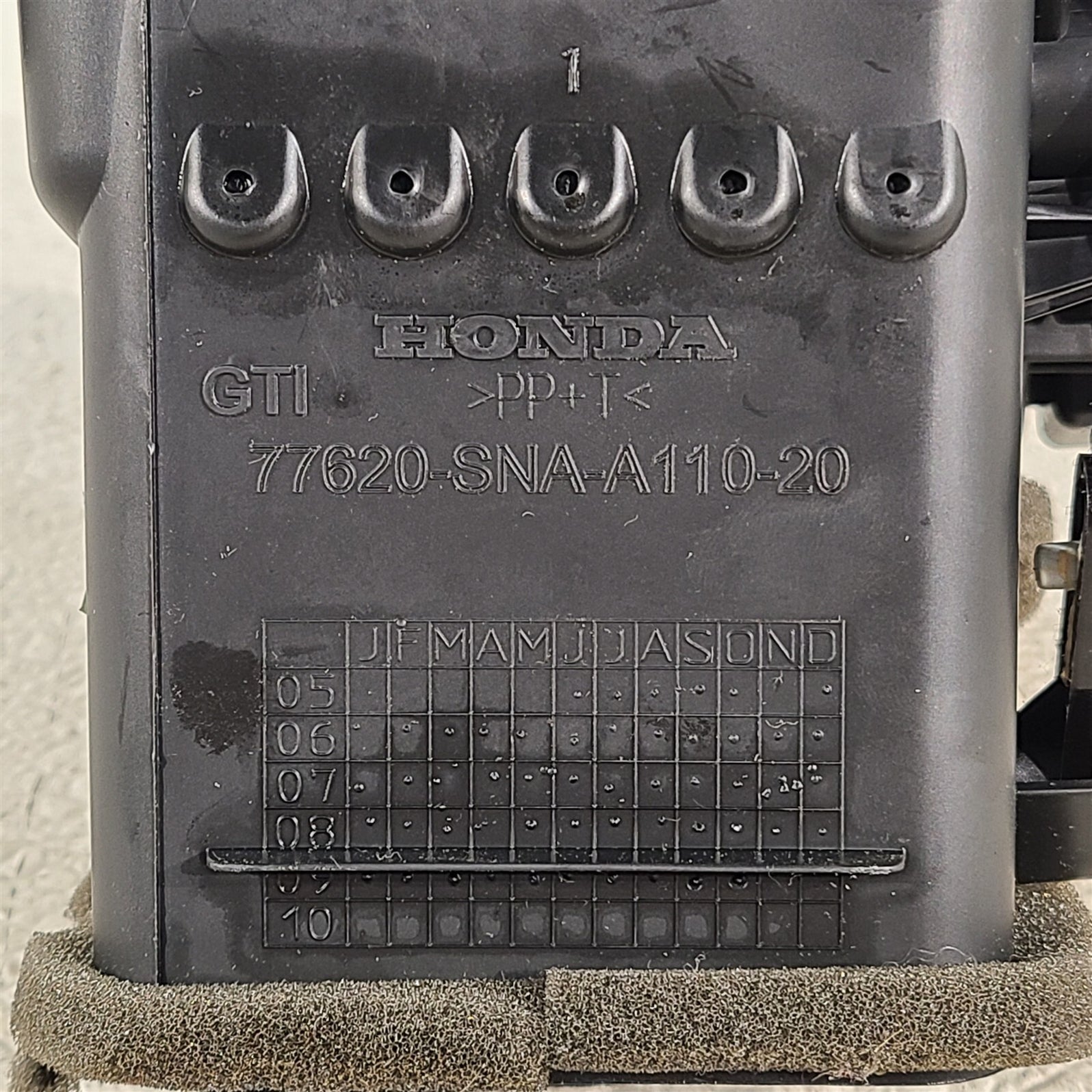 06-11 Honda Civic Si Dash Vent Trim Driver Aa7444 — AESCORVETTEPARTS