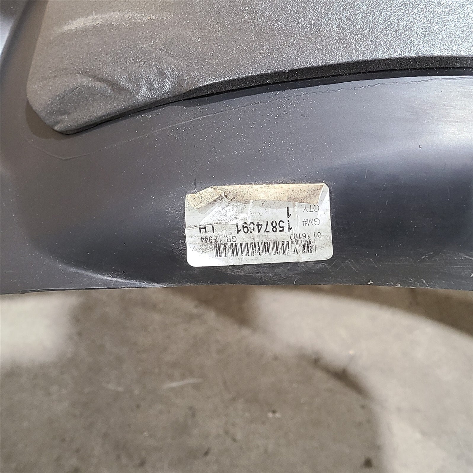 05-13 Corvette C6 Driver Rear Splash Shield Inner Fender Liner Base Aa ...