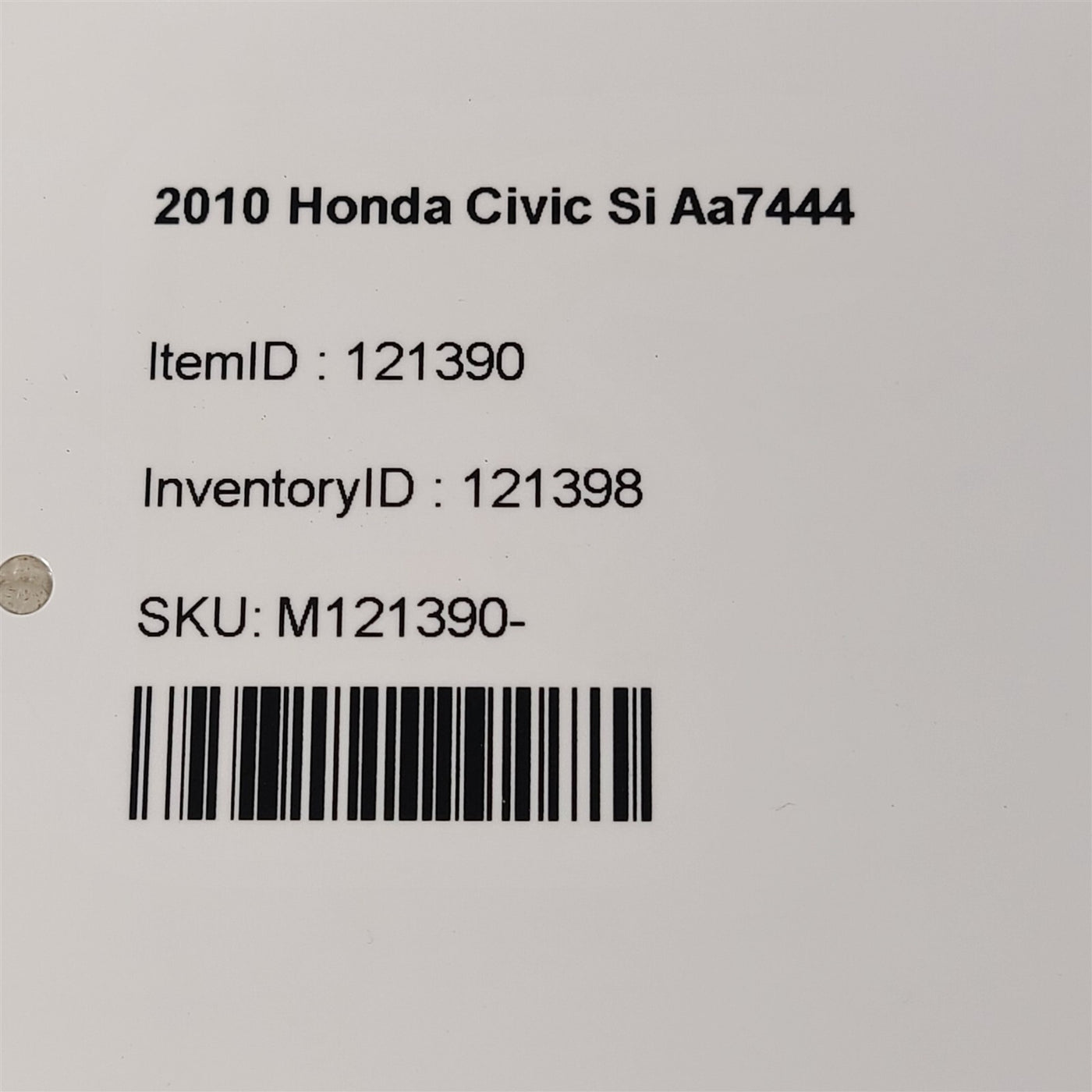 06-11 Honda Civic Si Dash Vent Trim Driver Aa7444 — AESCORVETTEPARTS